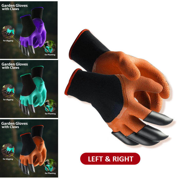 Garden Gloves Garden Claw Rubber Gloves Gardening Safety Gloves | Lazada PH