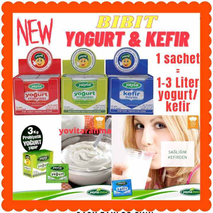 BIBIT YOGURT & KEFIR Probiotik YAYLA yaylamaya maya Turkish yogurt ...
