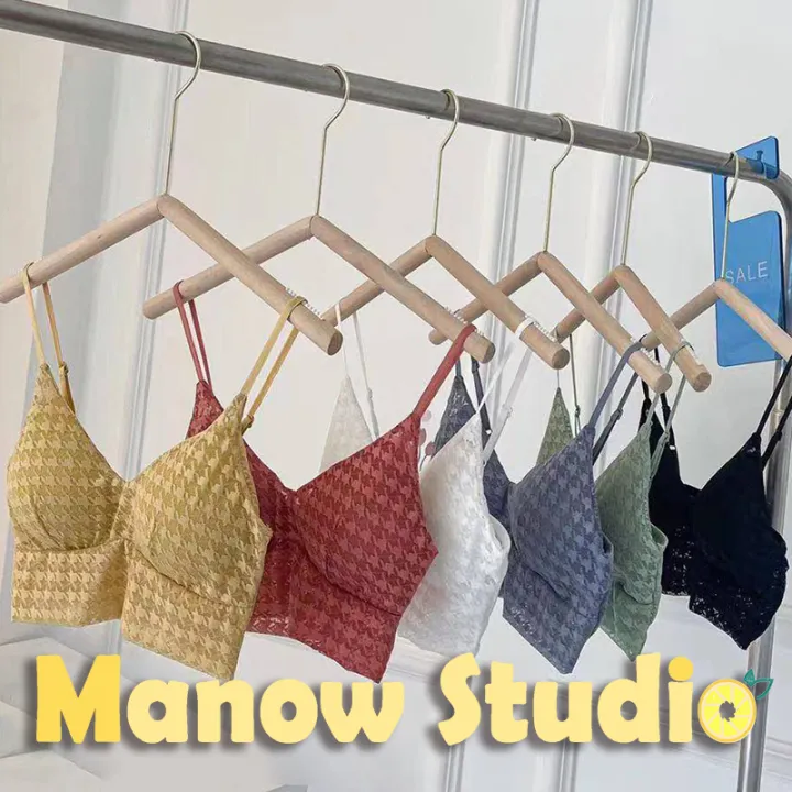 บราสายเดี่ยว เสื้อกล้าม สายเดี่ยว บราสายเดี่ยวแบบสวม 4016# Manow.studio | Lazada.co.th