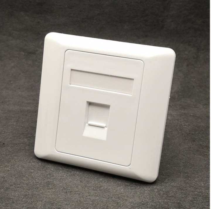 [Single Port Network] Type Single Port RJ45 Wall Flat Face Plate ...