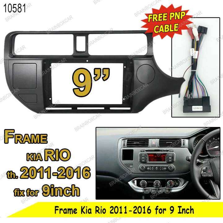 Frame Head Unit Kia Rio 9 Inch Tahun 2011-2016 Bingkai Panel TV ...