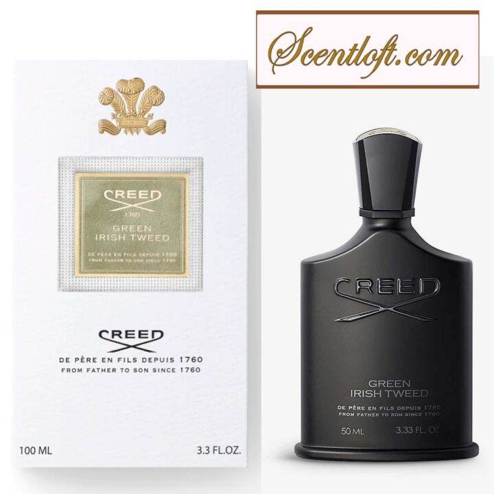 CREED Green Irish Tweed EDP 100ml + FOC Creed 2ml Sample Spray | Lazada ...