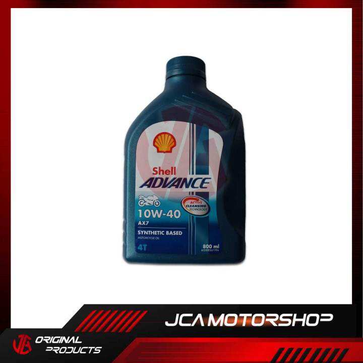 ORIGINAL SHELL ADVANCE MOTORCYCLE OIL SYNTHETIC BASED 10W-40 4T 800ML ...