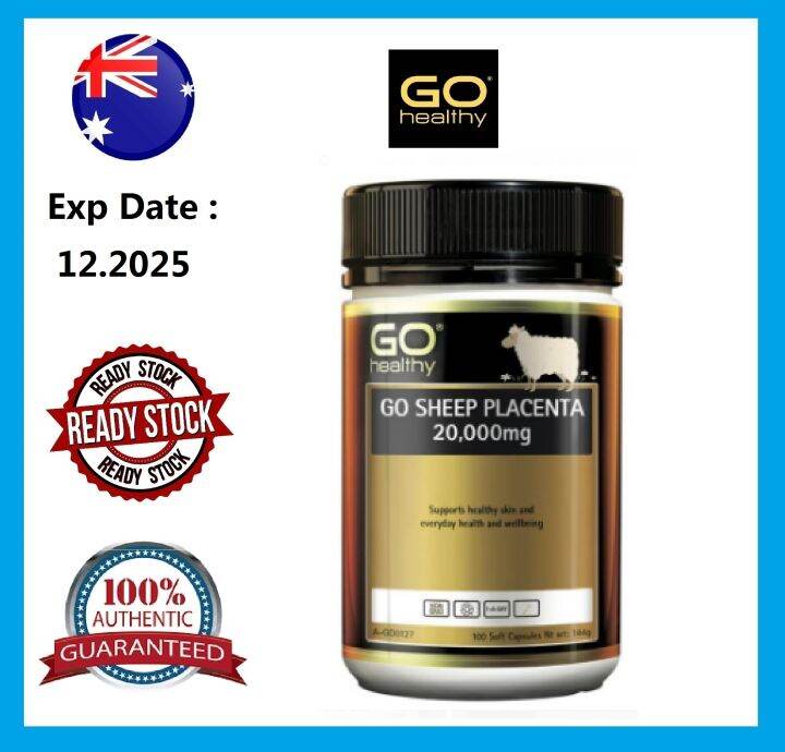 Go Healthy Go Sheep Placenta 20,000mg 100 capsules | Lazada