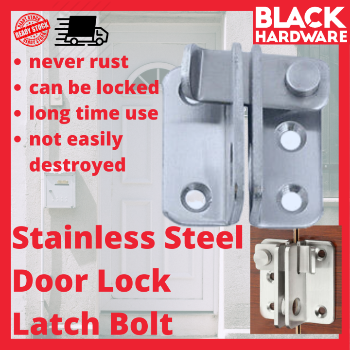 BLACK HARDWARE Yeroy Stainless Steel Swivel Swing Safety Sliding ...