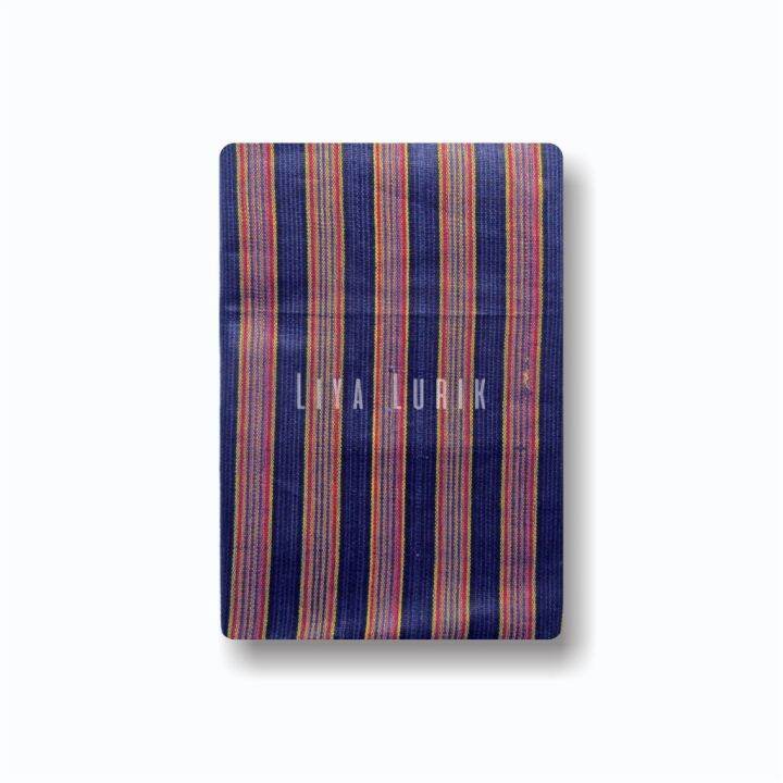 Kain Tenun Motif Salur Biru / Kain Lurik Motif Telupat Biru | Lazada ...