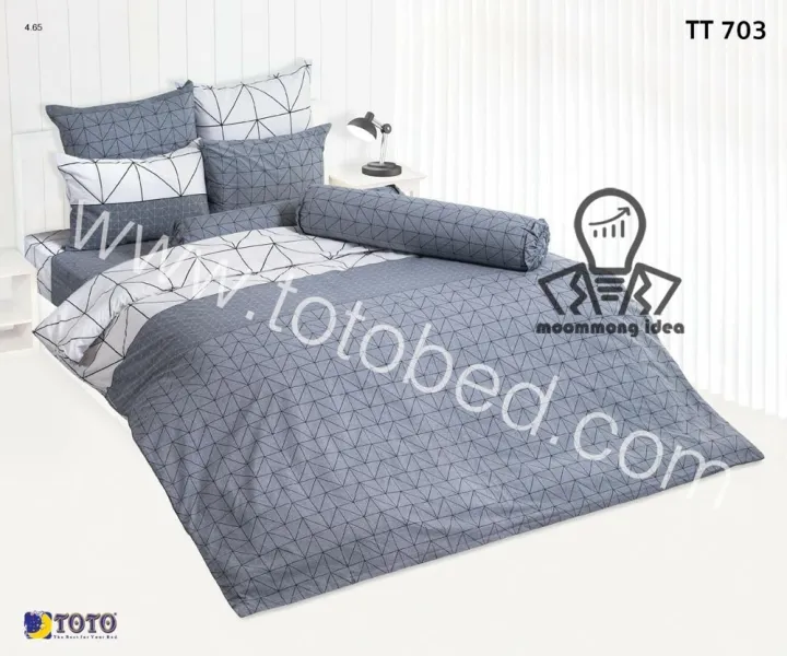 TOTO เฉพาะผ้าห่มนวมขนาดมาตรฐาน 90x97 นิ้ว TT703 พิมพ์ลาย เทรนดี้ Trendy ใช้กับที่นอน 5 หรือ 6 ...