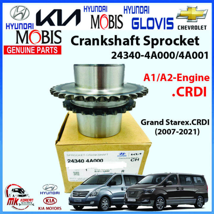 [GENUINE] Crankshaft Sprocket. A1/A2-Engine.CRDI. for Grand Starex(2007 ...