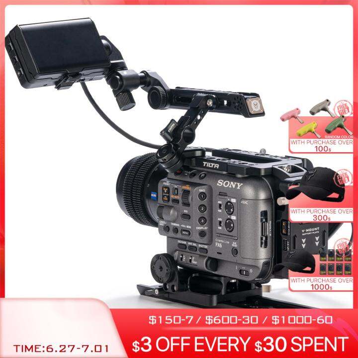 FX6 ES-T20-A Basic Camera Cage Kit For Sony FX6 Vertical Mounting Power ...