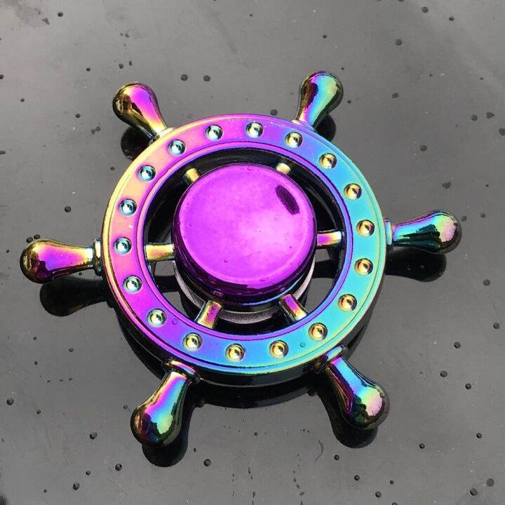 New Colorful Fingertip Gyro Zinc Alloy Fidget Hand Spinner Metal ...