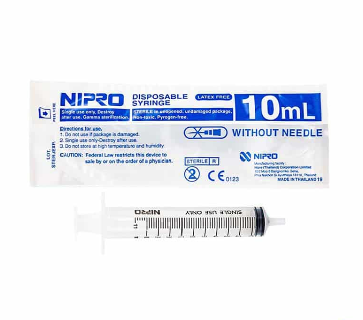 นิโปร ไซริงค์ กระบอกฉีดยา 10 มล. - Nipro Syringe 10 ml. | Lazada.co.th