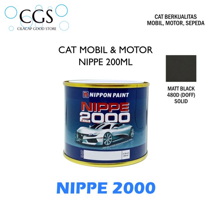 CAT NIPPE MATT BLACK 480D - cat nippe hitam doff - cat nippe black doff ...
