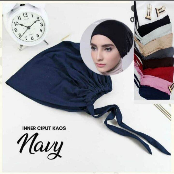 INER HIJAB TURKI PREMIUM TALI POLOS DALAMAN JILBAB CIPUT KAOS SEMUA ...