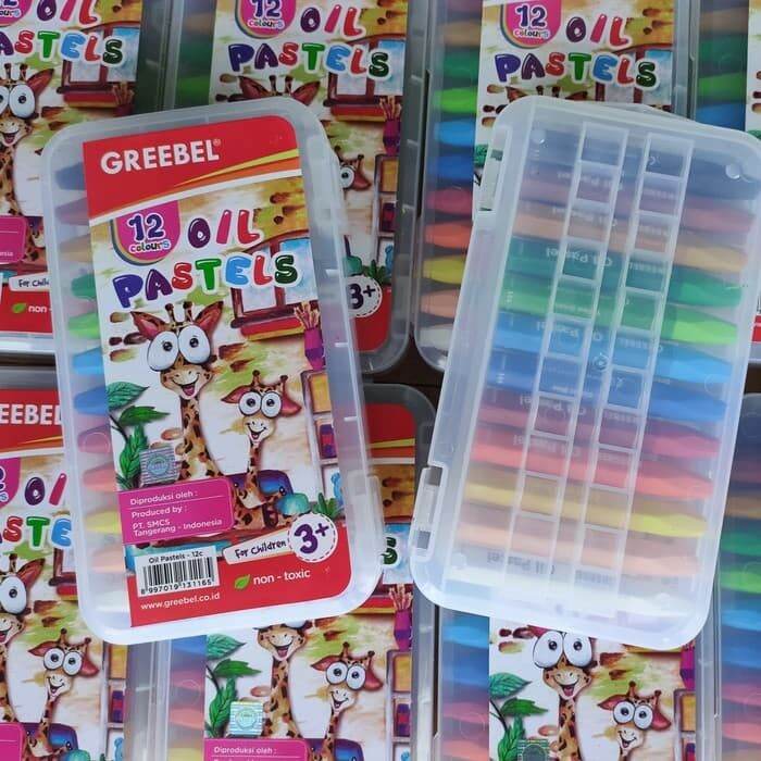 CRAYON GREEBEL OIL PASTEL 12 WARNA ORIGINAL | [GIOVARE] | Lazada Indonesia
