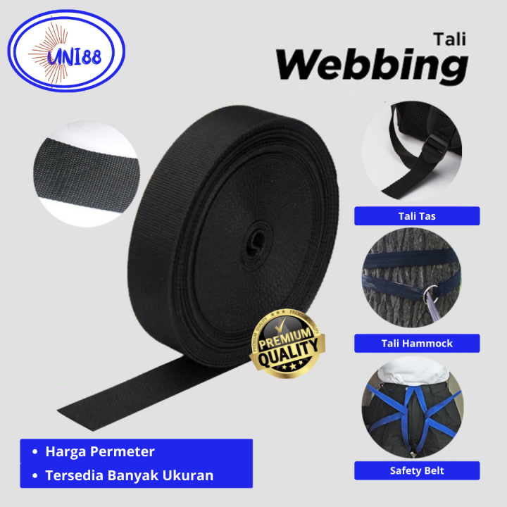 Tali Webbing Tas Tali Safety Belt Tali Pendukung keselamatan 2cm 3cm ...