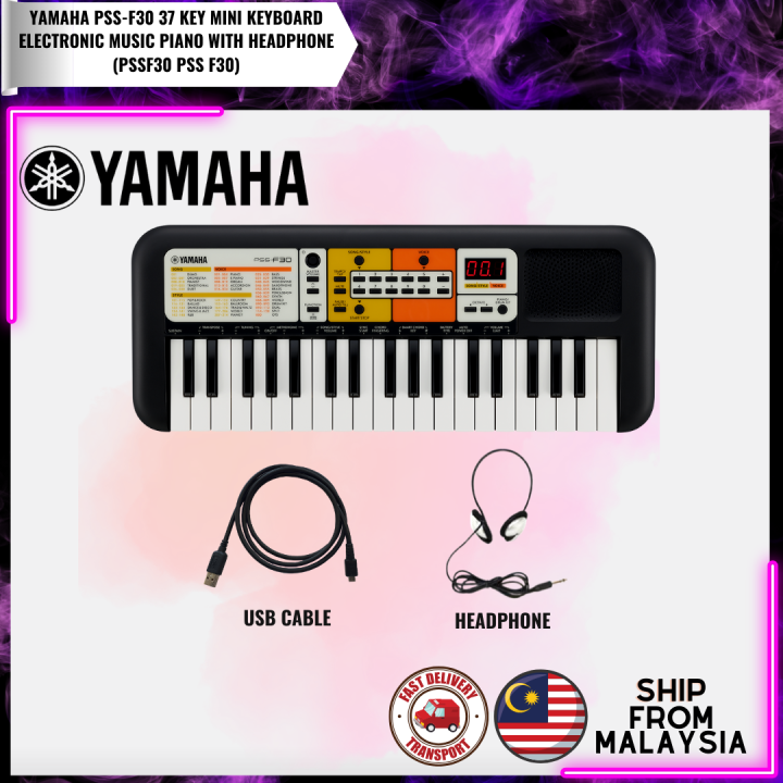 Yamaha PSS-F30 37 Key Mini Keyboard Electronic Music Piano With ...