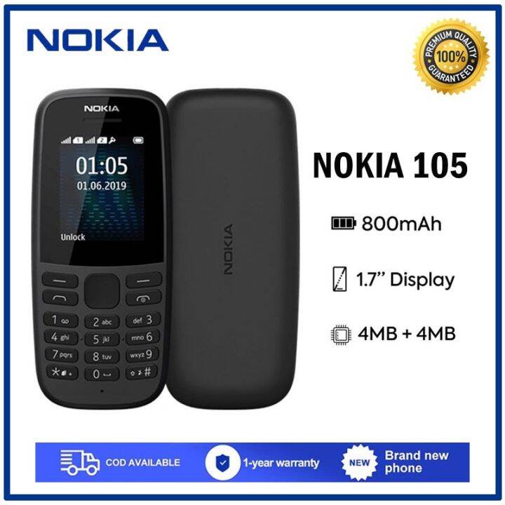 Nokia 105 | 800 mAh - Basic Phone 【100% original authentic】 | Lazada PH