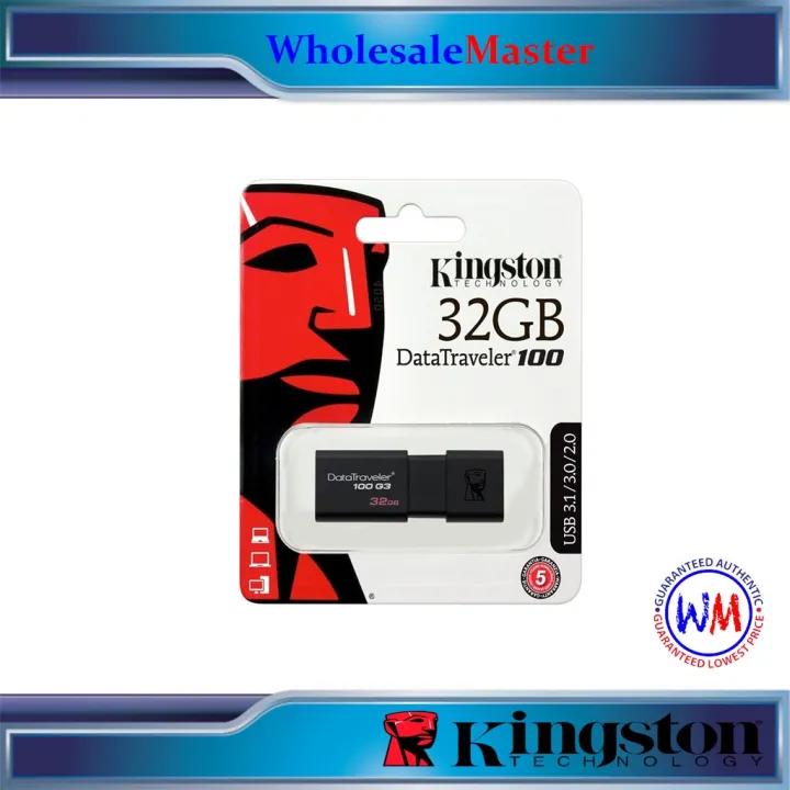Kingston DataTraveler 32GB USB 3.0 Flash Drive DT100G3/32GB / DTX/32GB | Lazada PH