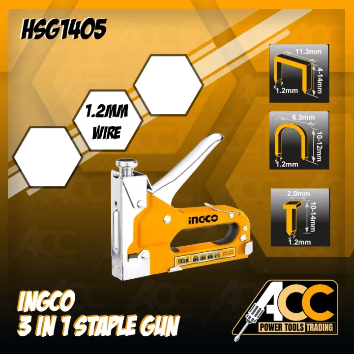 Ingco HSG1405 3 in 1 Staple Gun | Lazada PH