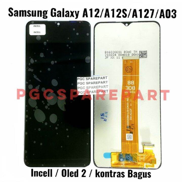 Original LCD Touchscreen Fullset Incell Oled 2 Samsung Galaxy A03 A032 A032F A12 A127 A12S NACHO ...