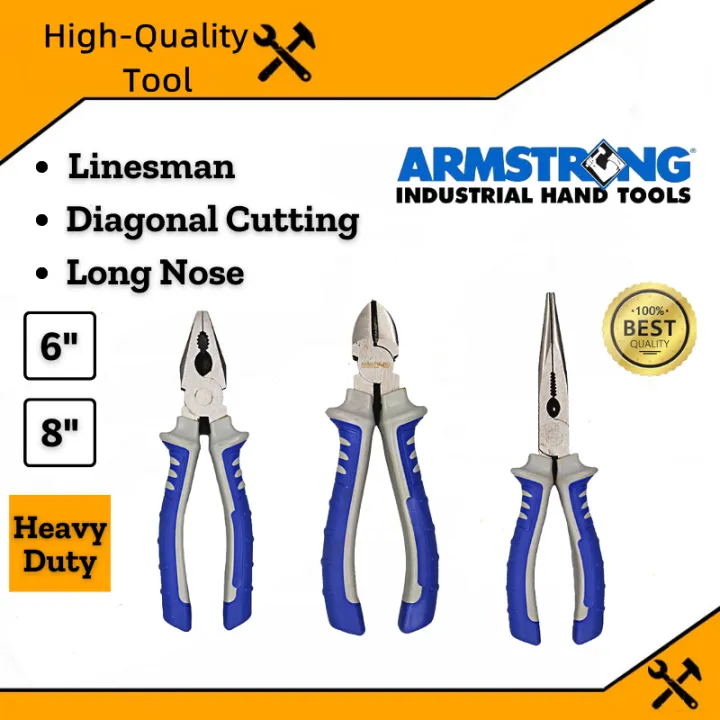 Armstrong Combination Pliers Cutters Dynagrip / Diagonal Cutting / Long ...