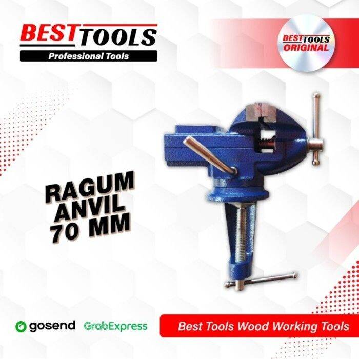 BESTTOOLS Ragum putar with Anvil catok meja Putar 360 Derajat Klem ...