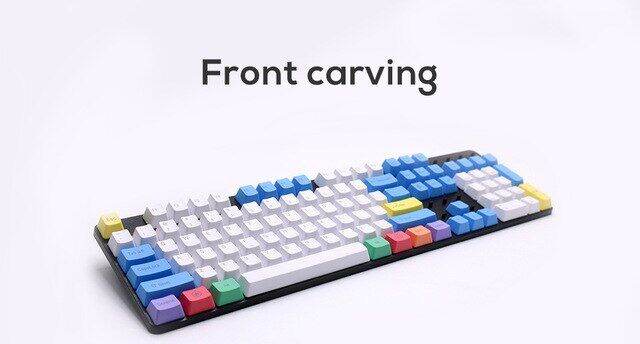 PBT Keyscaps for Mechanical Keyboard 87 104 108 English Language Keys ...