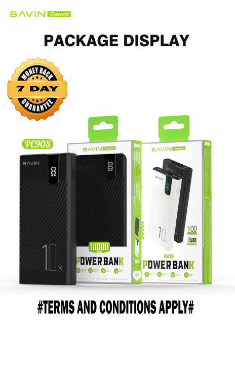 PowerBank Bavin PC-090S 10000mAh Power Bank Bavin 10000 mAh - Black ...