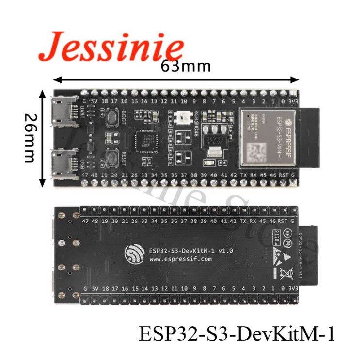 Esp32 S3 Devkitm 1 S3บอร์ดพัฒนา Esp32 Devkitm 1 Esp32 S3 Mini 1 D2n8แบบ Dual Core Wifi บลูทูธ