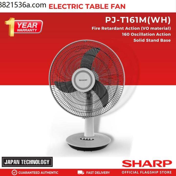 Sharp PJ-T161M(WH) 16 Electric Table Fan | Lazada PH