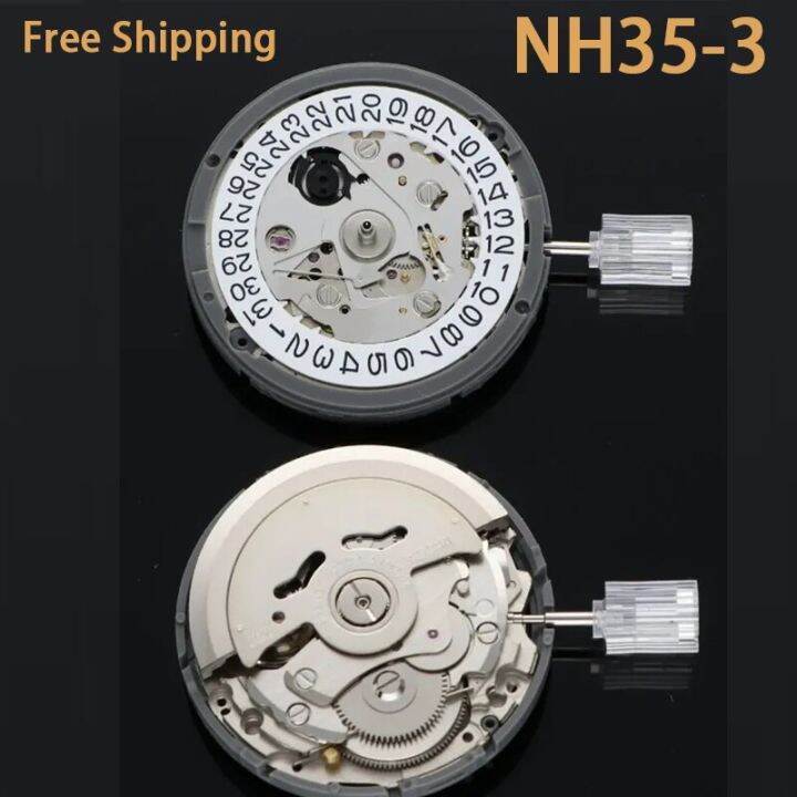 Seiko Japan Imports NH35A-3 New Watch Movement Premium Mechanical NH35 ...