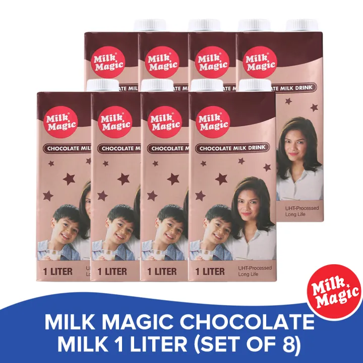 Milk Magic Chocolate Milk Drink 1 Liter (Set of 8) - Nutritious Healthy ...