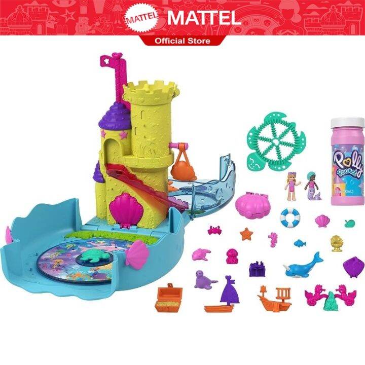 Polly Pocket Bubble Aquarium, Underwater Theme With 18 Accessories | Lazada