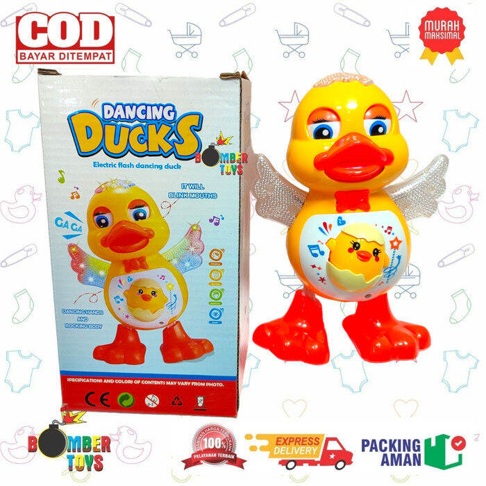 MAINAN ANAK DANCING DUCK BEBEK MENARI ROBOT DANCING JOGET MUSIK LUCU ...