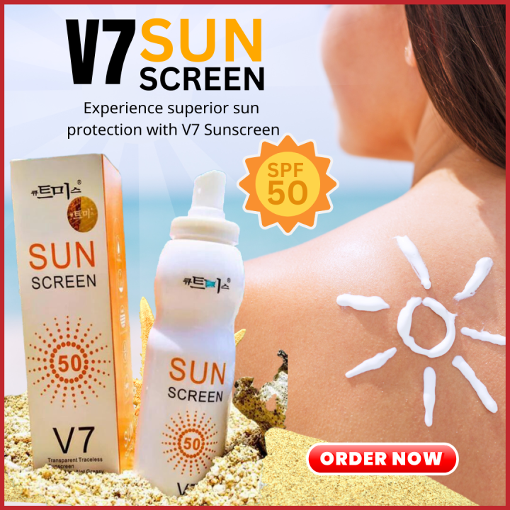SUN SCREEN for face and body Effective Instant Whitening V7 Sunscreen ...