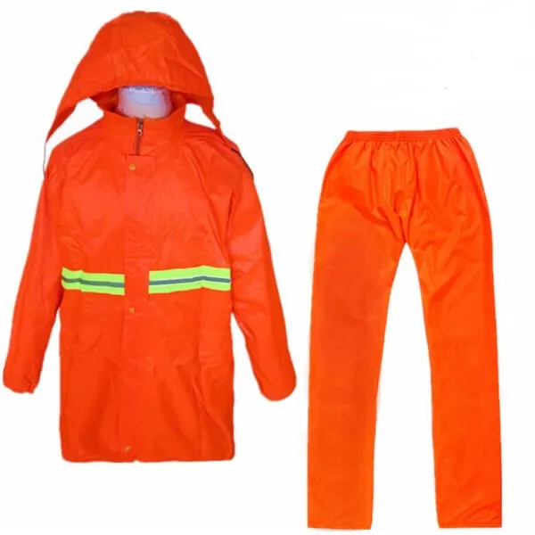 Reflective sanitation split raincoat (engineering, fire...) | Lazada PH