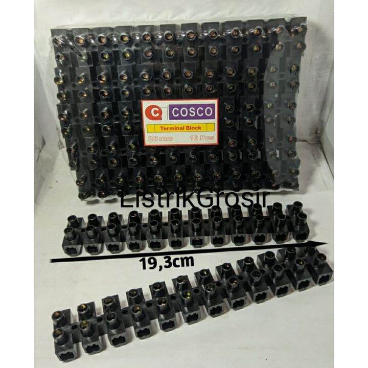 Terminal Blok Krustin 25mm 60A Ampere Hitam Terminal Block Sambungan ...
