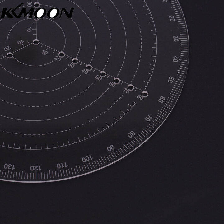 KKmoon 300mm/11-i-nch Round Center Finder Compass Clear Acrylic Lathe ...