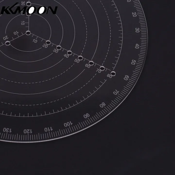 KKmoon 300mm/11-i-nch Round Center Finder Compass Clear Acrylic Lathe ...