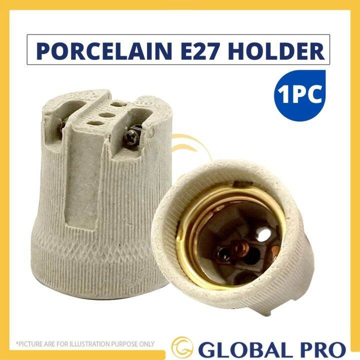 [1PC] E27 Porcelain Ceramic Lighting Fixture Socket Screw High Temp ...