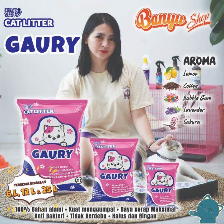 12 LITER GAURY-PASIR KUCING GUMPAL WANGI | Lazada Indonesia