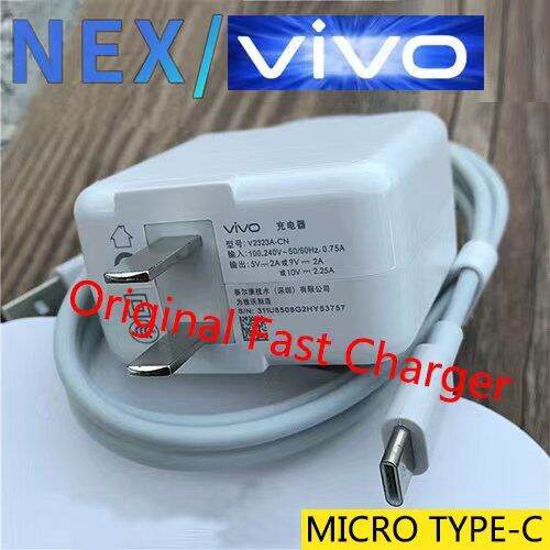 Vivo Charger Original Fast Charger 5A Micro Usb/Type-C Cable 2IN 1 Adapter Set For Android y11 ...