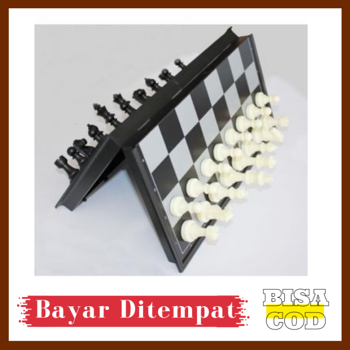 Permainan Papan Catur Magnet Folding Chessboard / Papan Catur Magnet ...
