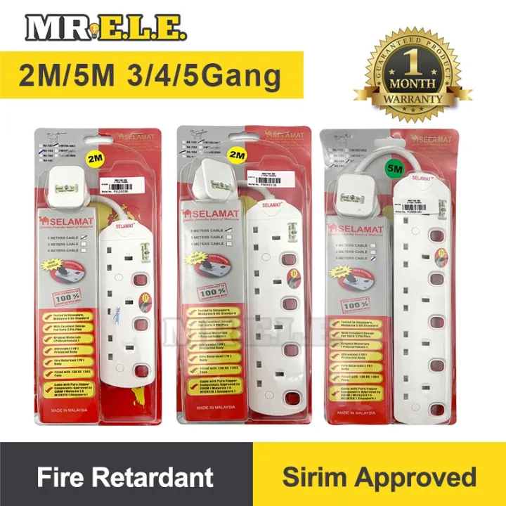 [SIRIM] Selamat Multiple Trailing Socket Extension Trailing Socket ...