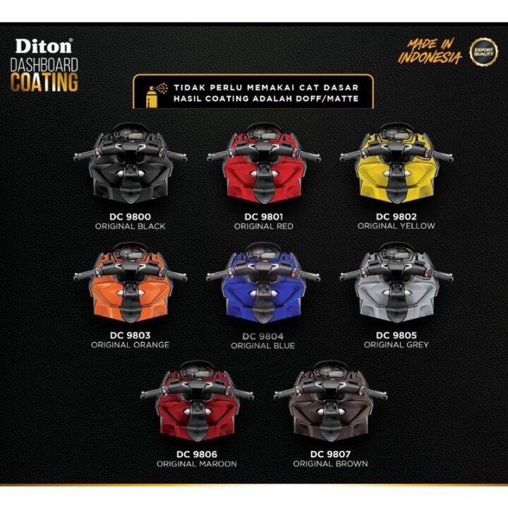 Diton Premium Cat Semprot Motor 400cc Dashboard Black 9800 Coating ...
