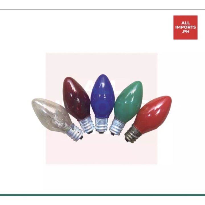 KES Mini Candle Shaped Light Tip Bulb Colored Altar COD | Lazada PH