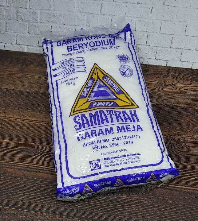 GARAM MEJA 500 GRAM 3 PCS GARAM DAPUR BERYODIUM 30 PPM GARAM SAMATRAH ...