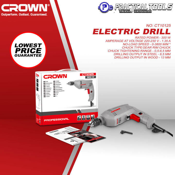 CROWN ELECTRIC DRILL 300W | Lazada PH