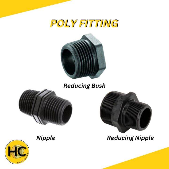 HDPE POLY NIPPLE / POLY REDUCING BUSH / POLY FITTING/FOR PLUMBING ...