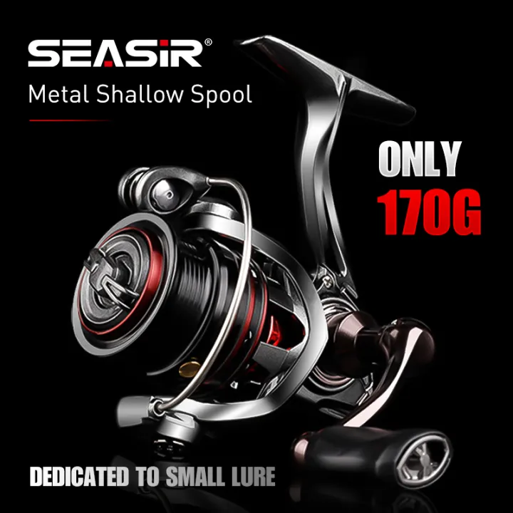 Seasir Enfield SK Metal Ultra Light Shallow Spool Spinning Fishing Reel ...